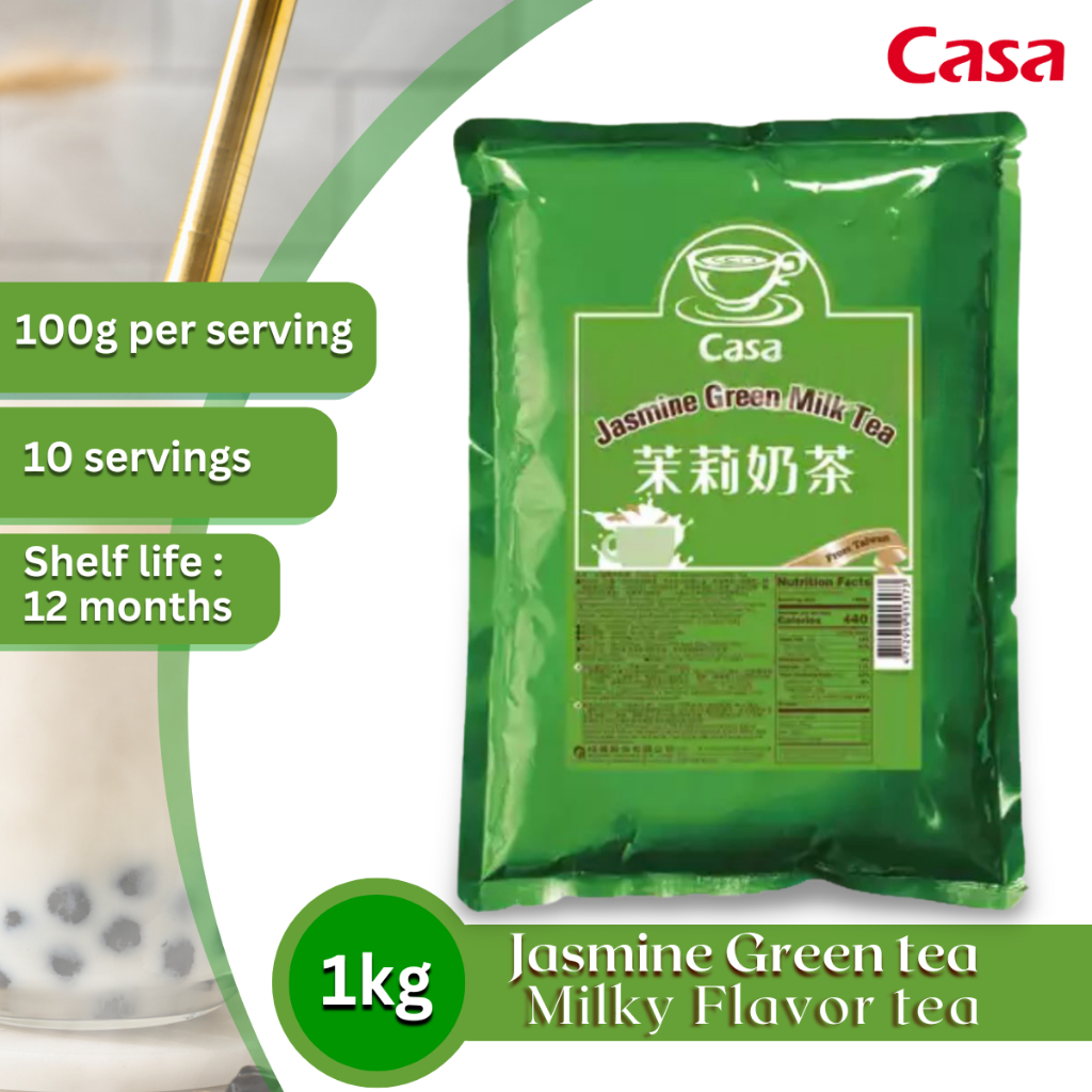 Casa Jasmine Green Tea Milky Flavor 1kg | Shopee Philippines