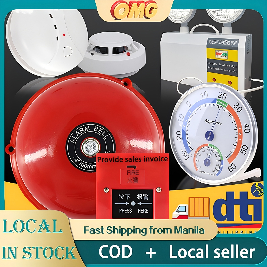 Fire Alarm Bell Manual Switch 4"/6"/8"/10" Home Safe Mall Office Fire ...