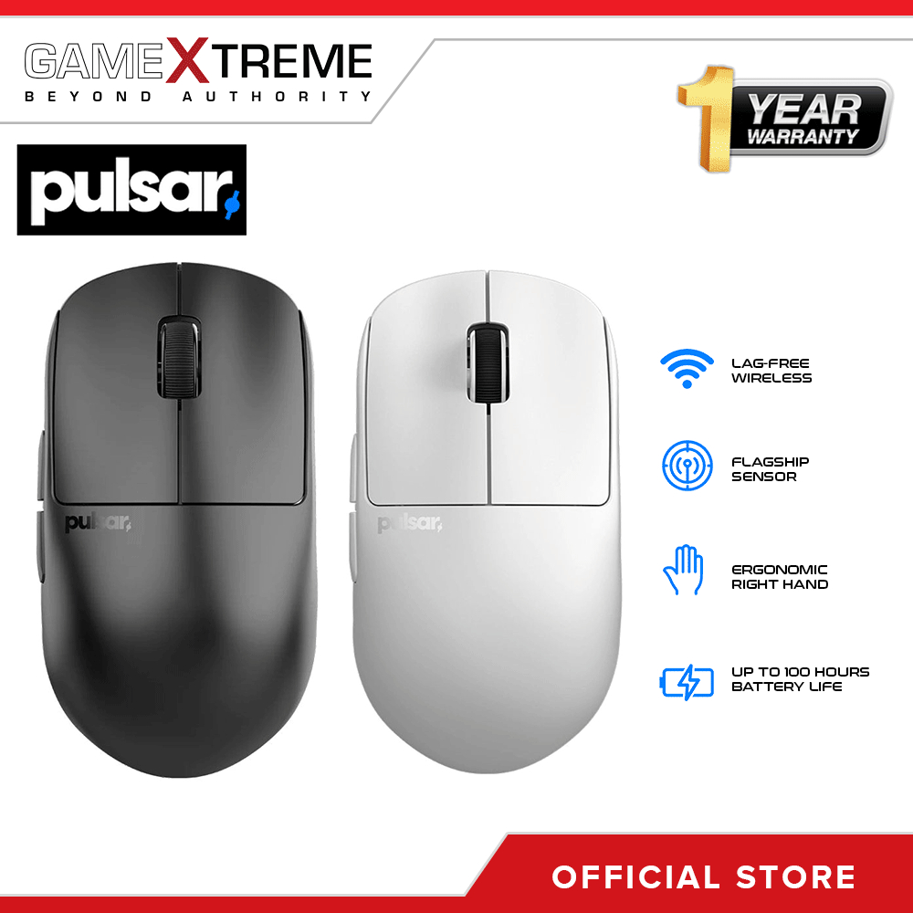Pulsar X2H Ultralight Wireless Symmetrical eSports Mouse Size 1 ...