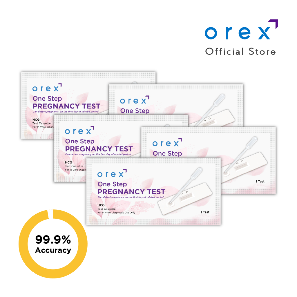 OREX One Step Pregnancy Test PT Kit (HCG Cassette) - 5pcs | Shopee ...