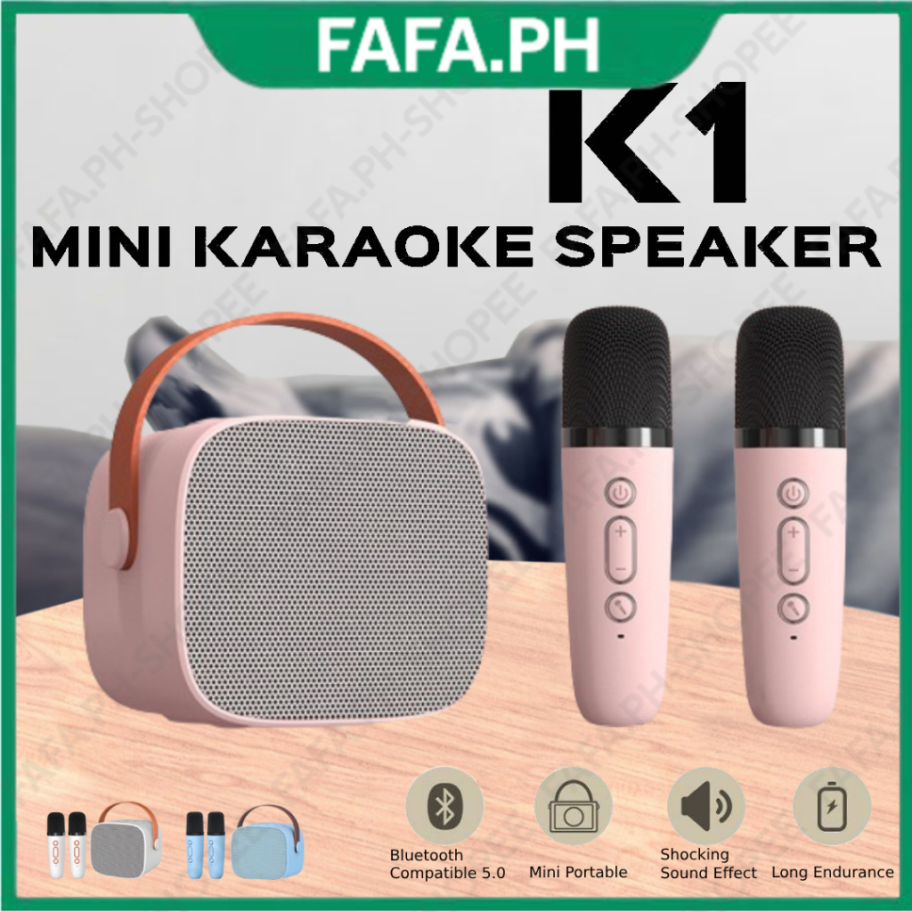 K1 Bluetooth Wireless Portable Speaker Player Karaoke Multi-function ...