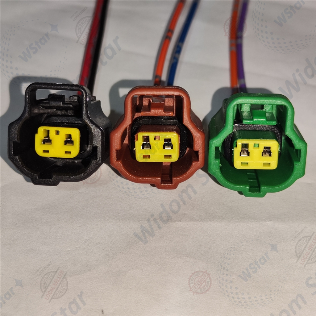 Socket for ECT coolant temperature sensor harness plug with wires ...