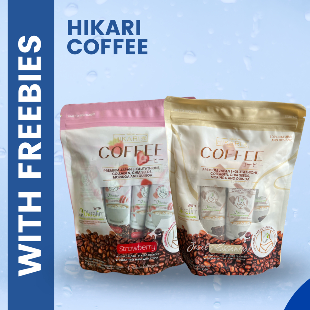 Hikari Coffee Mocha & Coffee Strawberry Hikari Glutathione and Collagen ...