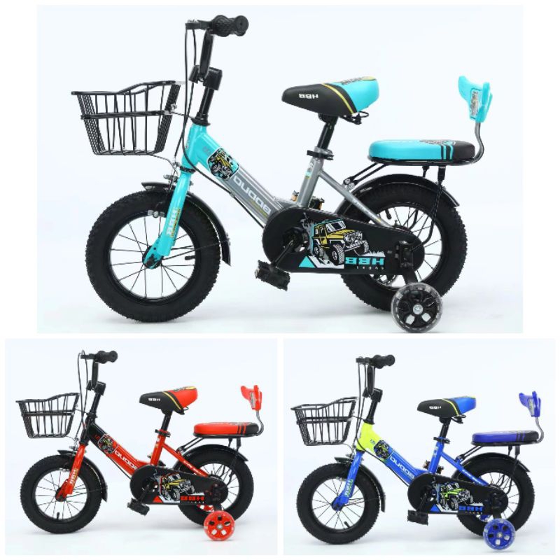 COD (HBB-678) Bike for Kids with Front Basket (Size: 12" - 14" - 16") | Shopee Philippines