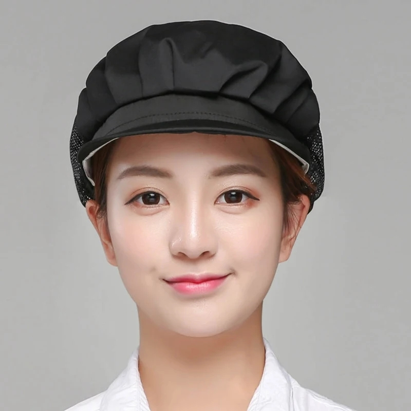 Fashion Chef Waiter Mesh/Cotton Hat Cap Hairnet For Chef Restaurant Net ...