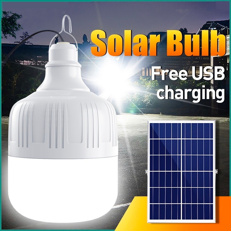 Solar bulb light outdoor waterproof solar light indoor solar bulbs led ...