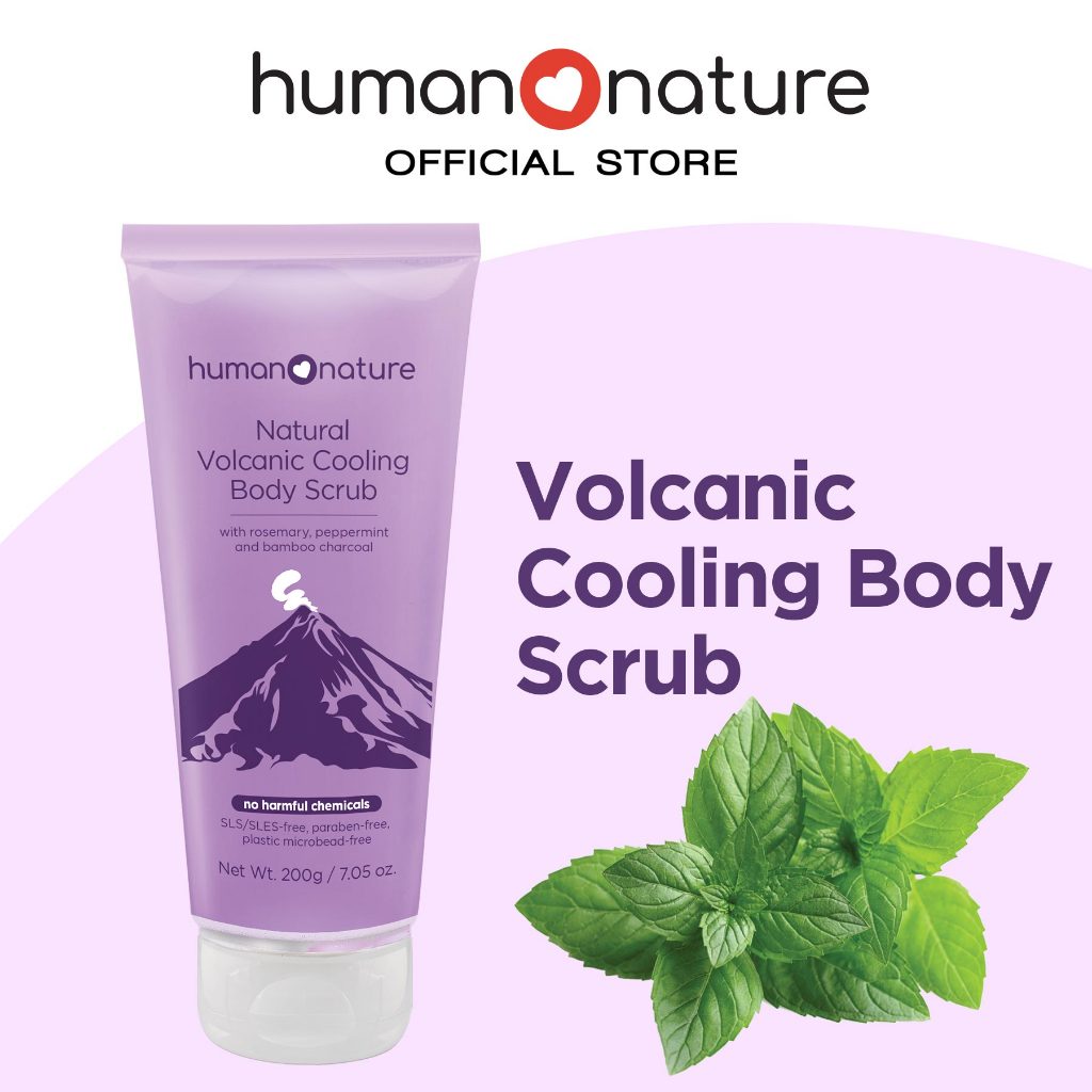 Human Nature Volcanic Cooling Body Scrub 200ml (No Harmful Chemicals ...