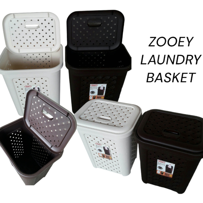 Zooey LAUNDRY BASKET Rattan Multi-function plastic basket (RANDOM COLOR ...