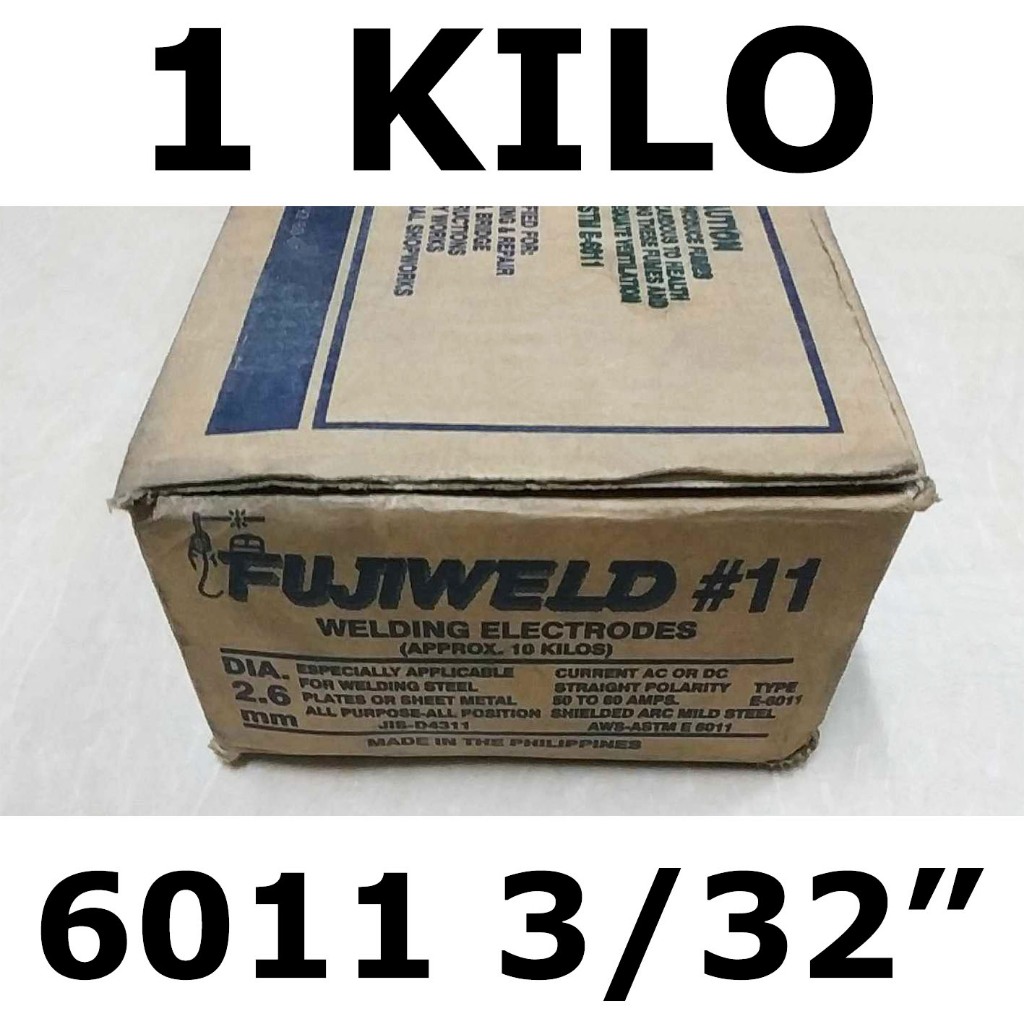 ORIGINAL FUJIWELD WELDING ROD 6011 3/32" 2.6MM ( 1 KILO ) FUJI WELD #11
