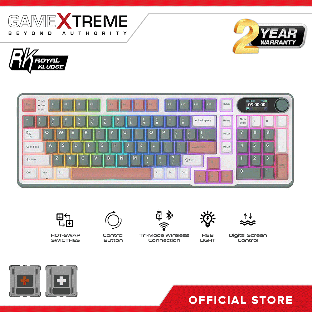 Royal Kludge RKS98 Tri Mode RGB 98 Keys Camping | Shopee Philippines