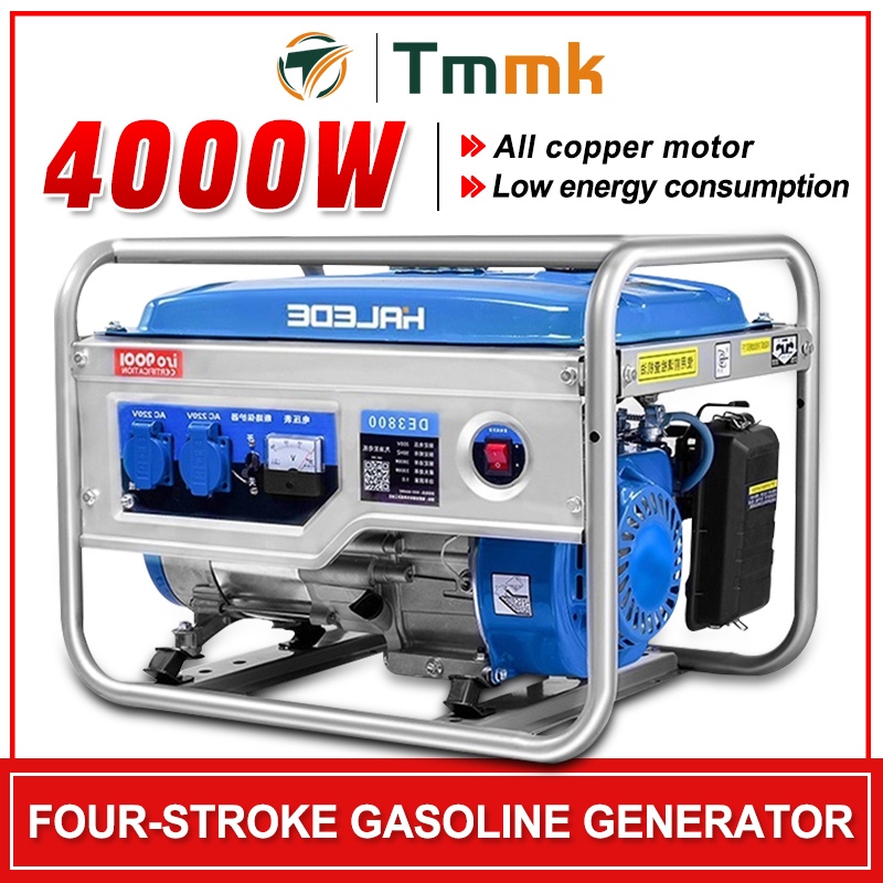 4000W Portable Gasoline Generator Set 220V/60HZ Household Outdoor Small ...