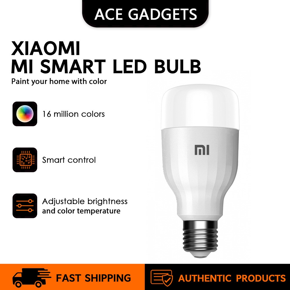 Xiaomi Mi Smart LED Bulb Essential (White and Color) 16 Million Colors ...