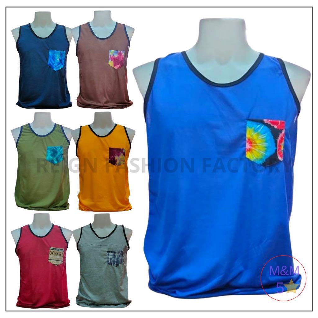 Cotton Spandex Sando Plain W/One Pocket Best Fit Upto Plus Size Mens ...