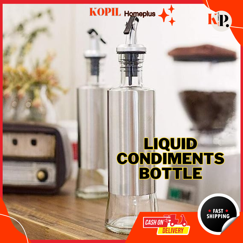 Kopil Stainless Steel Kitchen Liquid condiments Dispenser Bottle ...