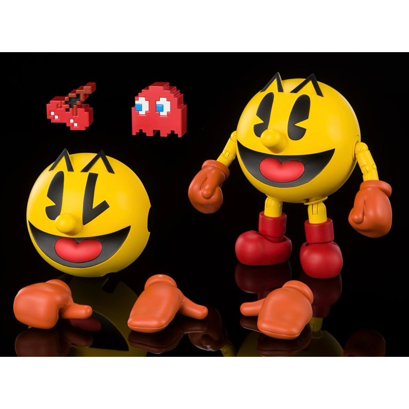 Pac-Man SHF Articulated Action Figure by Bandai x Namco x Toru Iwatani ...
