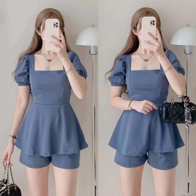 Womens clothing terno for women S-XL top and short set coordinates puff ...