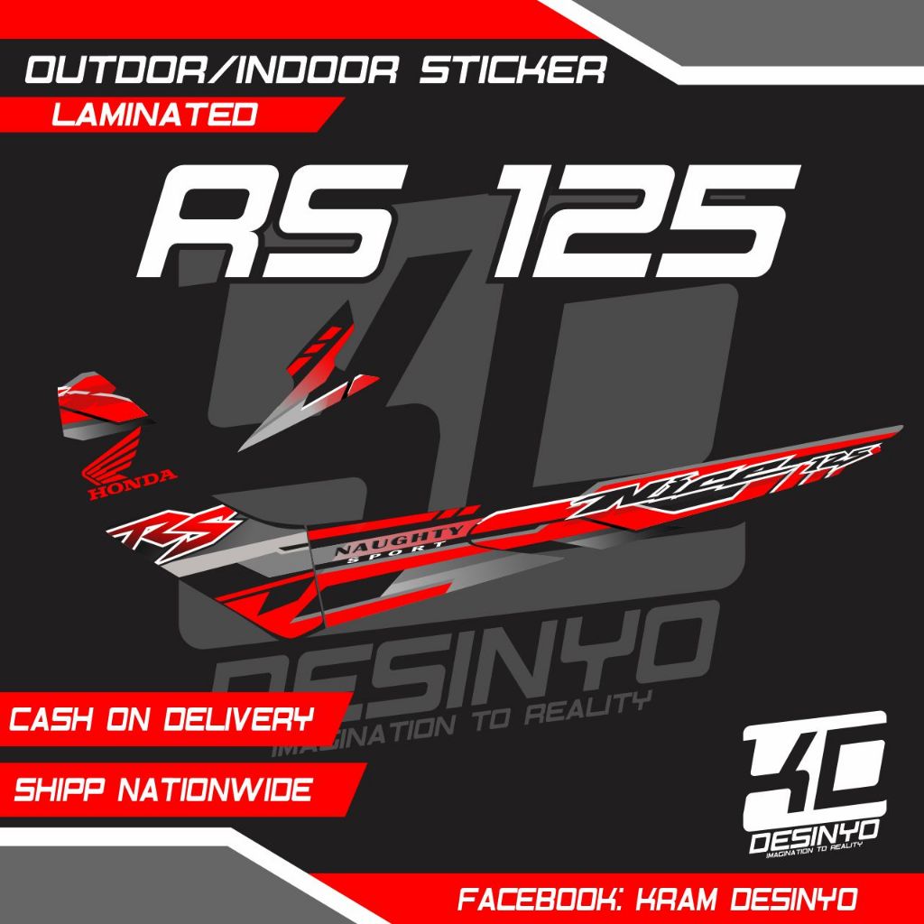 RS125 Stock stickers | Shopee Philippines