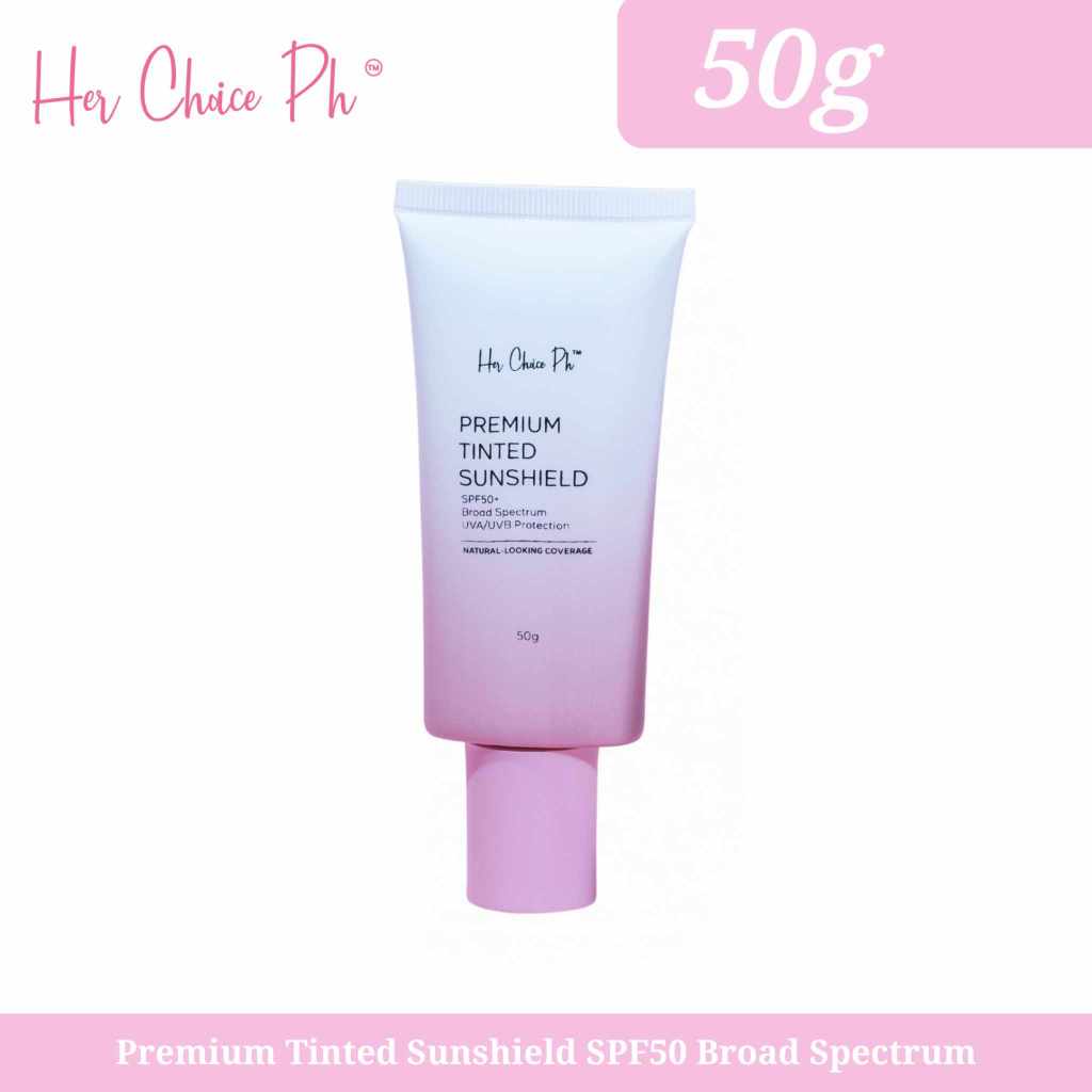 PREMIUM TINTED SUNSHIELD SPF50 50g - Her Choice Ph | Shopee Philippines