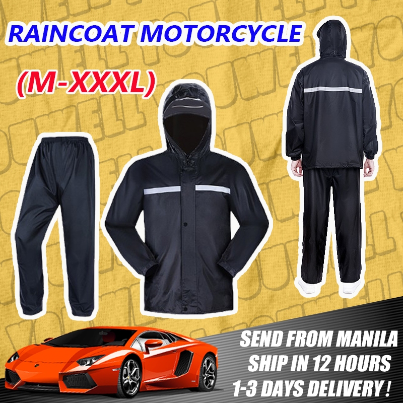 Motorcycle Raincoat With Reflector Rainsuit Waterproof Motor Bicycle ...