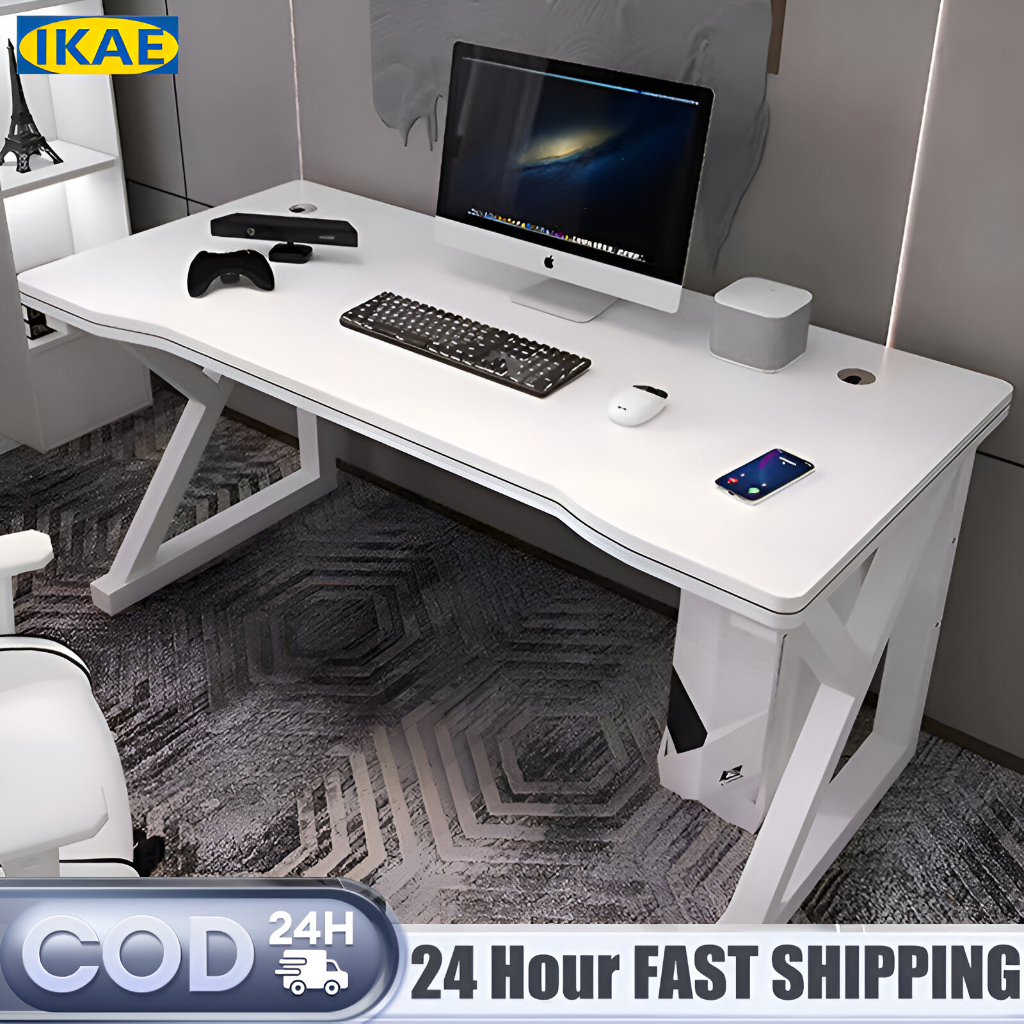 IKAE 100/120/140cm Computer Table Gaming Desk Office Table for computer ...