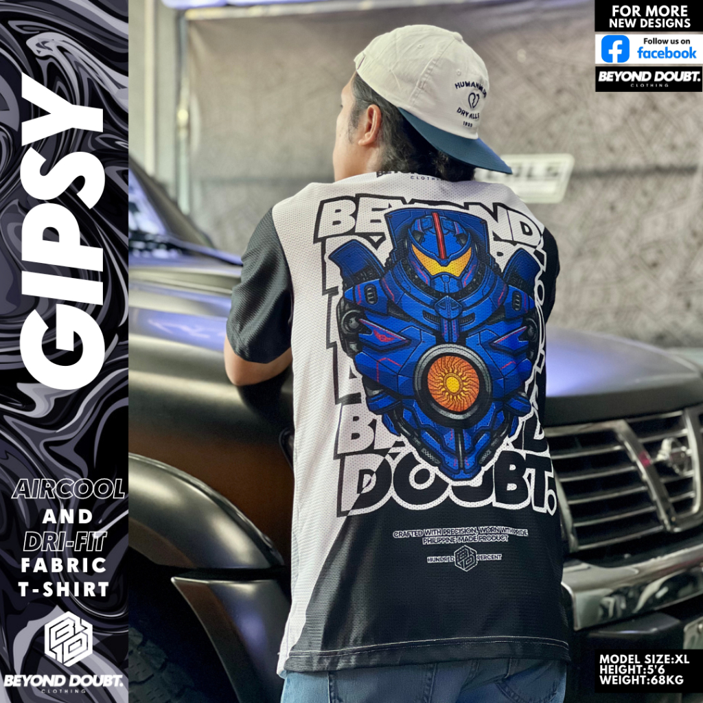 T-SHIRT - "GIPSY” Design AIRCOOL & DRIFIT Fabric - BEYOND DOUBT ...