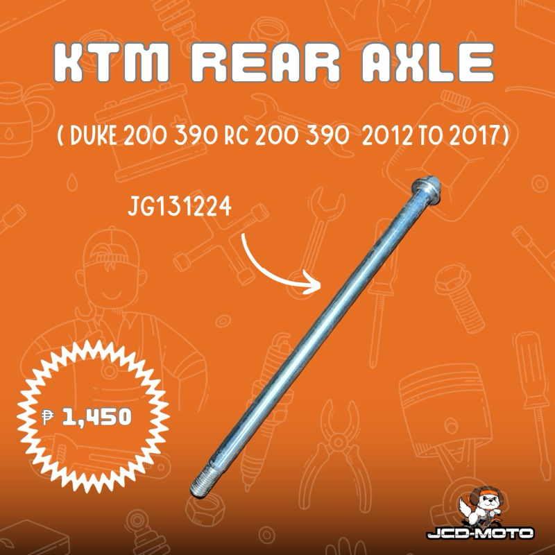 KTM REAR AXLE FOR DUKE 200 390 JG131224 | Shopee Philippines