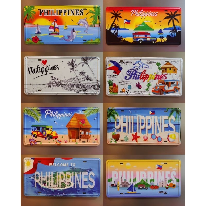 Big Metal Plates Philippines Souvenir Display (Car Plate Size) | Shopee ...
