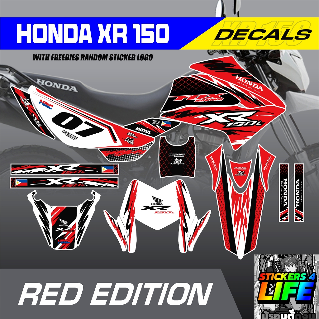 XR 150L HONDA Full Body Sticker Motor Decals (Batch 1) | Shopee Philippines