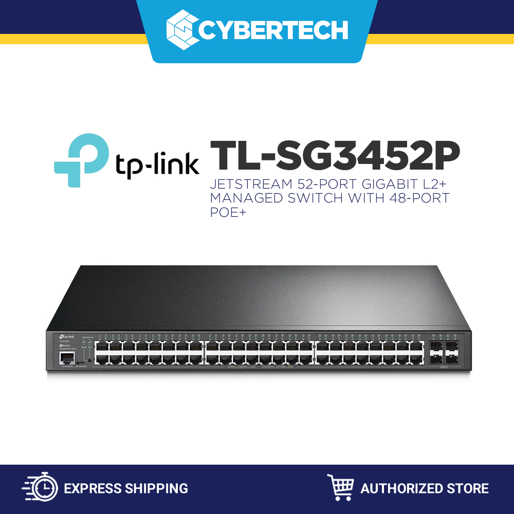 Cybertech TP-Link TL-SG3452P JetStream 52-Port Gigabit L2+ Managed ...