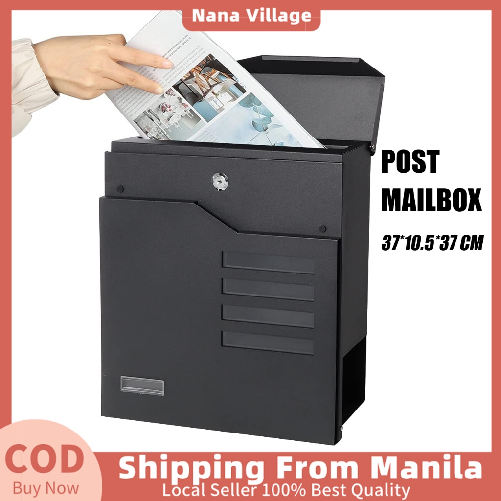 【On Stock】Letter Mailbox Post Box with Waterproof and Lockable Box with ...