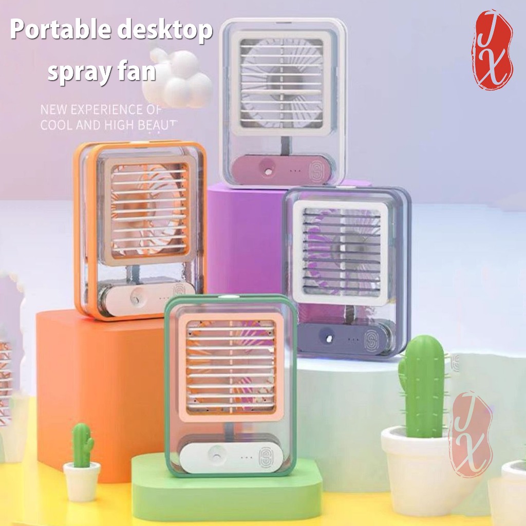 Portable USB charging Mini Desk cooling Fan with Humidifying Water Nano ...