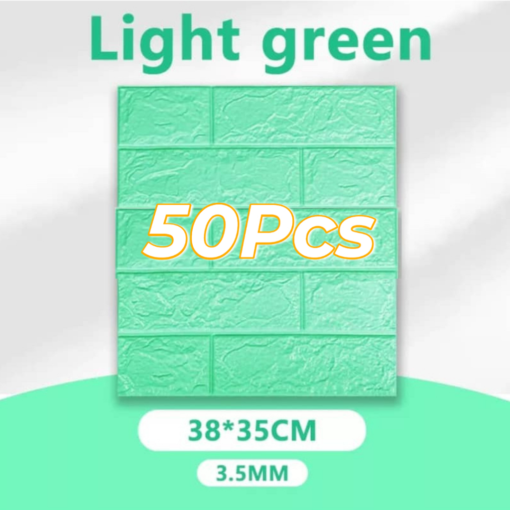 50pcs 3D wall paper sticker 35cm*38cm water proof room decoration ...