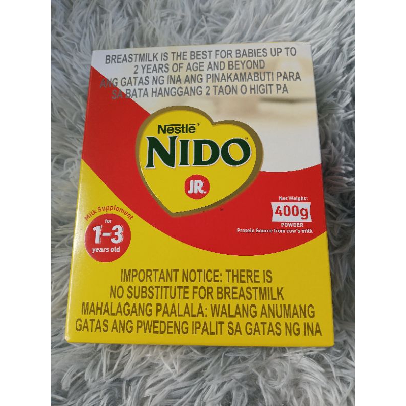 Nido Junior 400g (1-3yrs) | Shopee Philippines