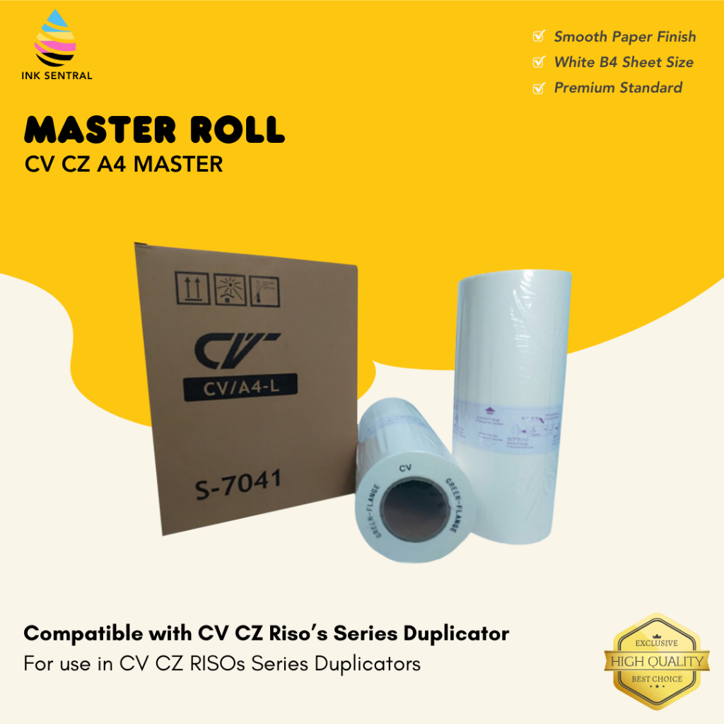 INKSENTRAL CV CZ A4 Master, Two (2) Rolls, 220 cuts Compatible with CV ...
