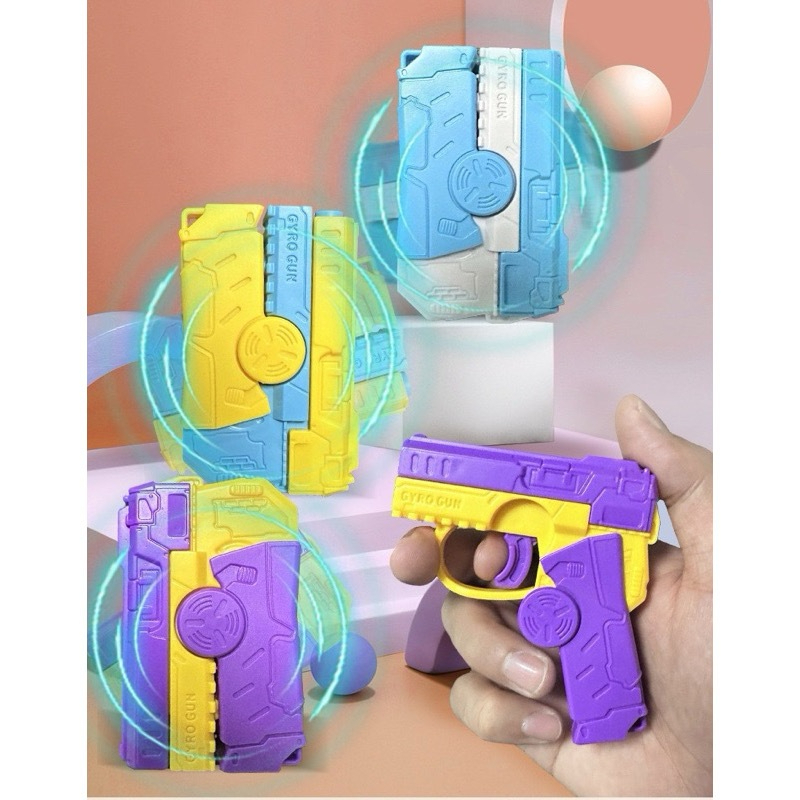 Finger gyro gun automatic reloading gun fingertip gyro dual function ...