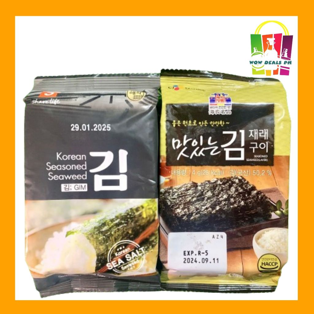 Delicious Seaweed Jaerae - Traditional Seasoned Seaweed Snacks PER PC ...