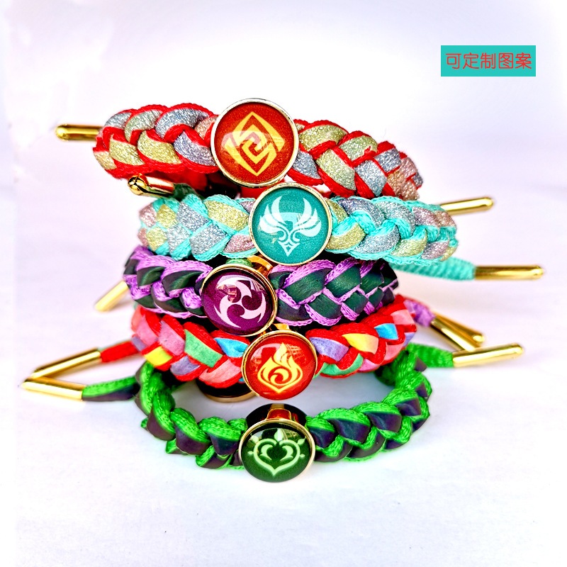 Genshin Impact Luminous Bracelet Eye of God Elemental Hand Rope gifts ...