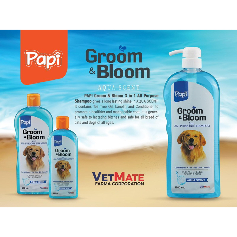 groom and bloom shampoo and conditioner 250ml-500ml | Shopee Philippines