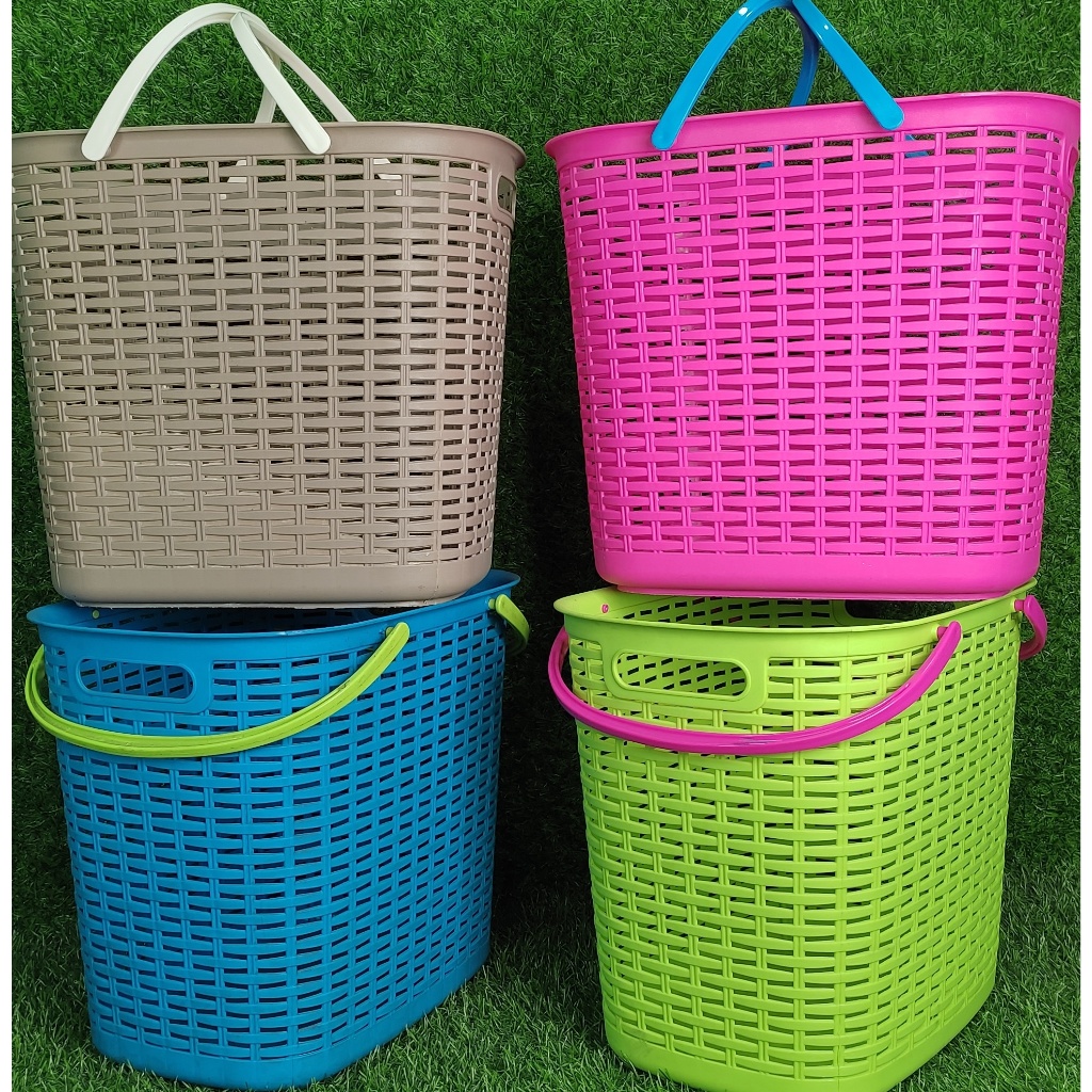 #9710 Uniglobal Colorful Laundry Basket (4colors) | Shopee Philippines