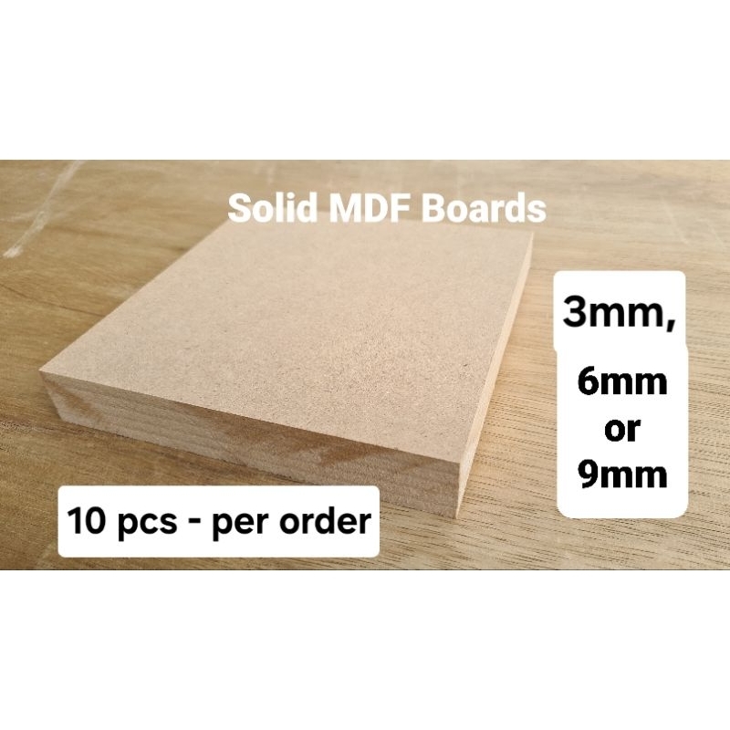 Solid MDF Boards - 10pcs / order | Shopee Philippines