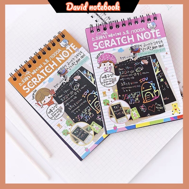 Graffiti Scratch Magic Book Note Black Cardboard Notebook Creative DIY ...