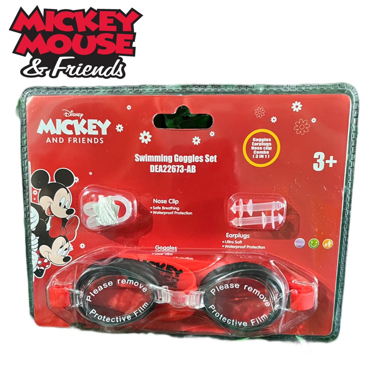 SALE‼️Disney Jr. Mickey Mouse Goggles with Nose Clip and Ear Plug ...
