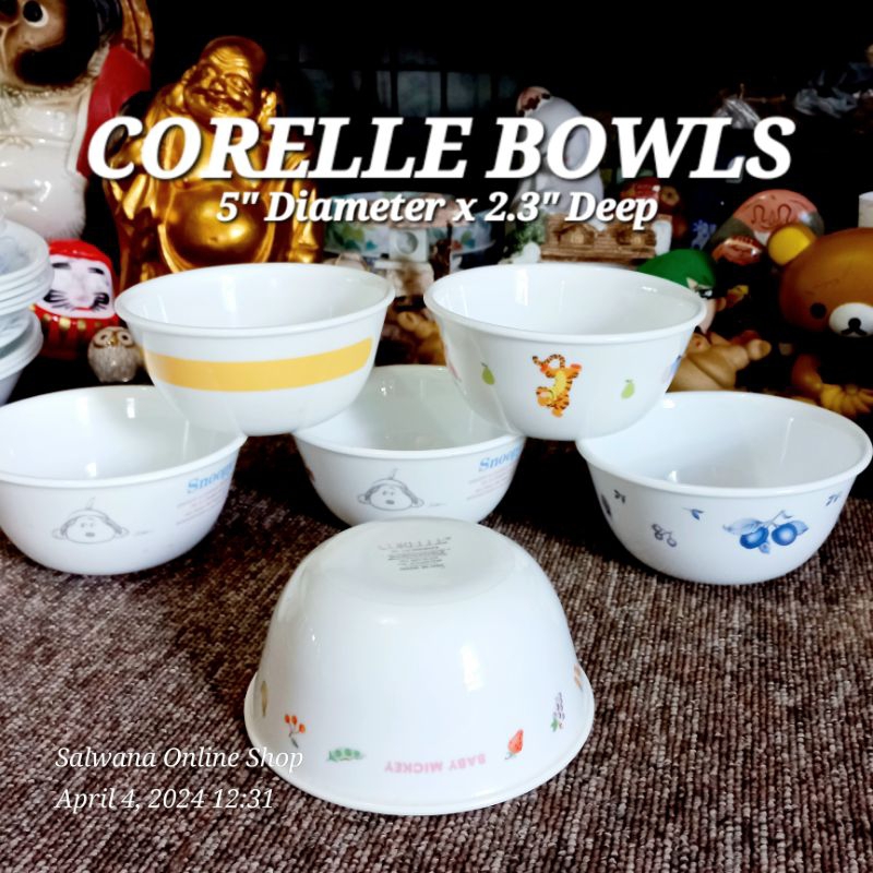 5" CORELLE BY CORNING USA • MICROWAVABLE BOWLS • SOLD PER PIECE | Shopee Philippines