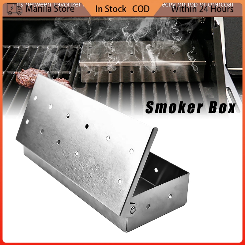 BBQ Smoker Box Barbeque Grilling Smoke Generator Smoking Box Barbecue ...