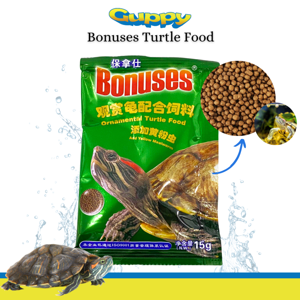 Bonuses Ornamental Turtle Food 15 grams Turtle Pellet | Shopee Philippines