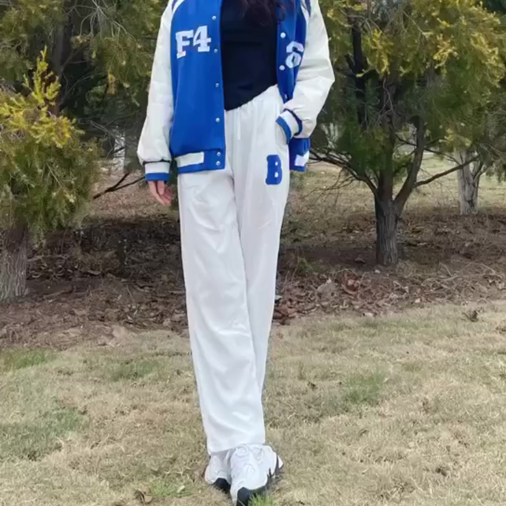 Slocks Pants Loose Straight Cut Pants Korean Sweatpant Wide Leg Baggy ...