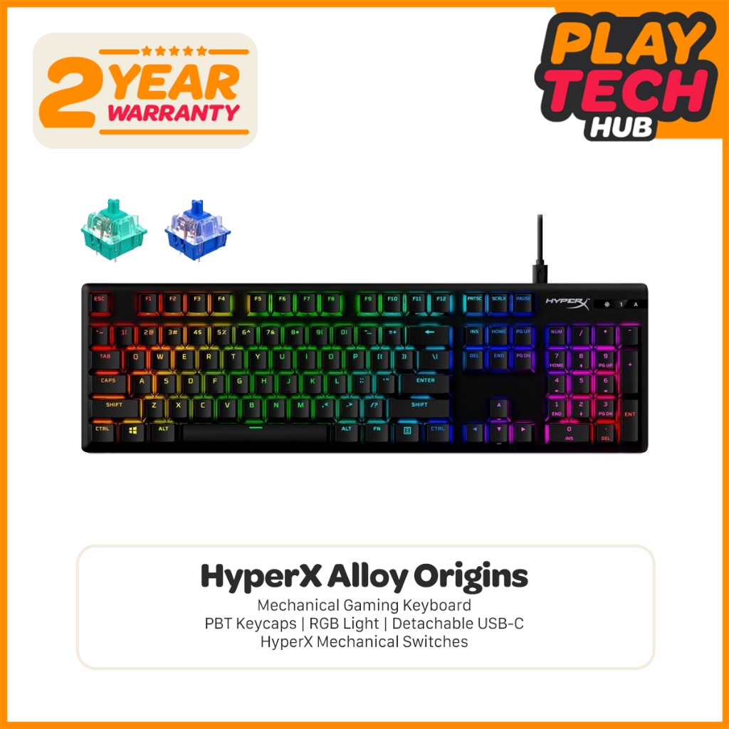 HyperX Alloy Origins PBT RGB Mechanical Gaming Keyboard | Shopee ...