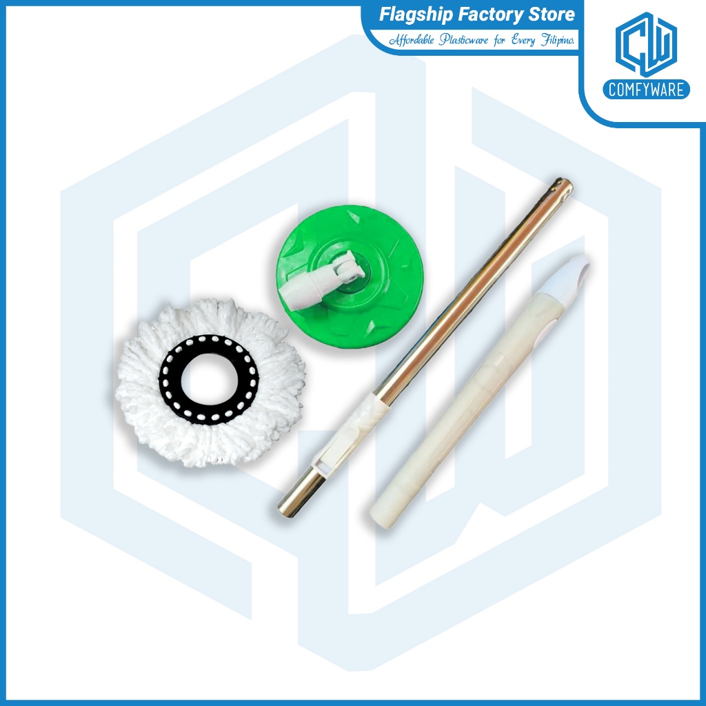 Comfyware Spinning Mop Handle Replacement Floor 360 Degree Rotating ...