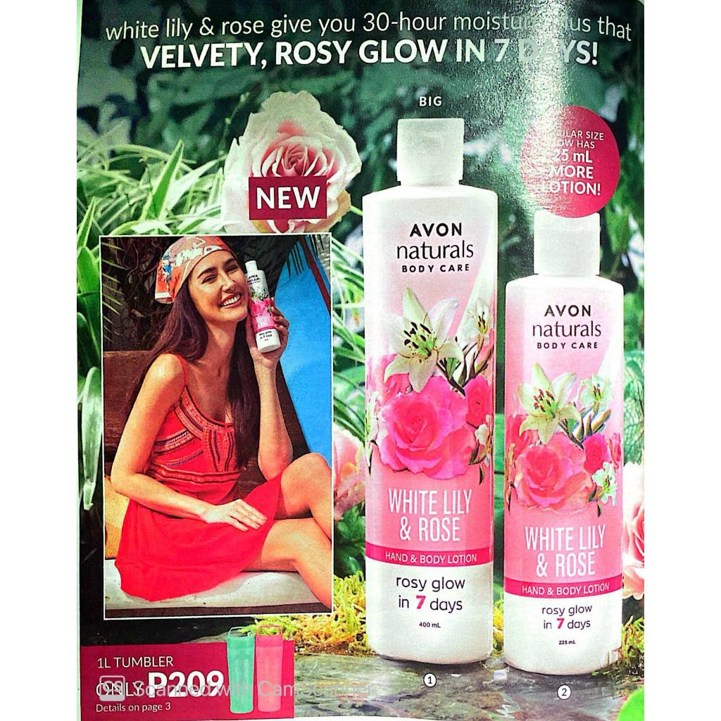 AVON Naturals White Lily & Rose Rosy Glow in 7 days | Shopee Philippines