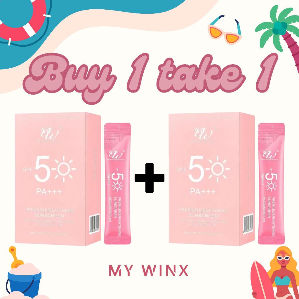 Buy1Take1 DW Premium Brightening SPF 50 PA+++ Sunscreen (20pcs per box ...